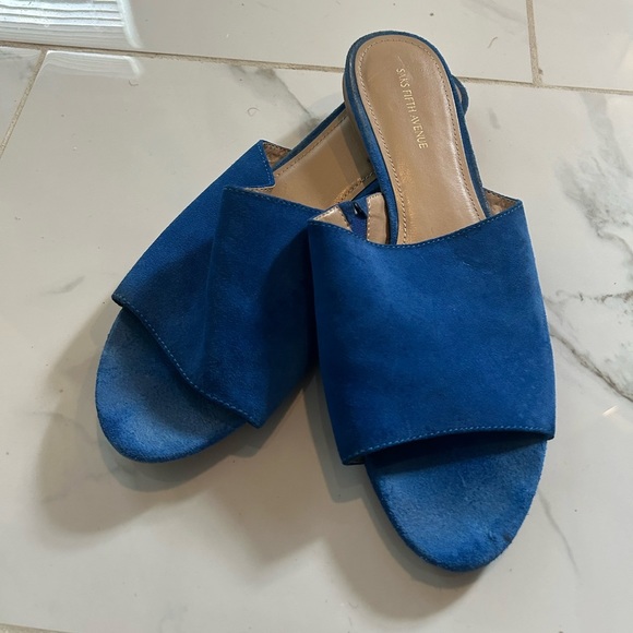 Saks Fifth Avenue | Shoes | Saks Fifth Ave Cobalt Blue Sandals | Poshmark